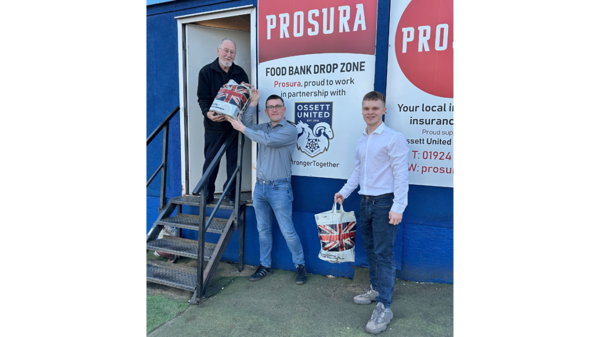 Prosura and Ossett United Food Bank Opens All Year Round